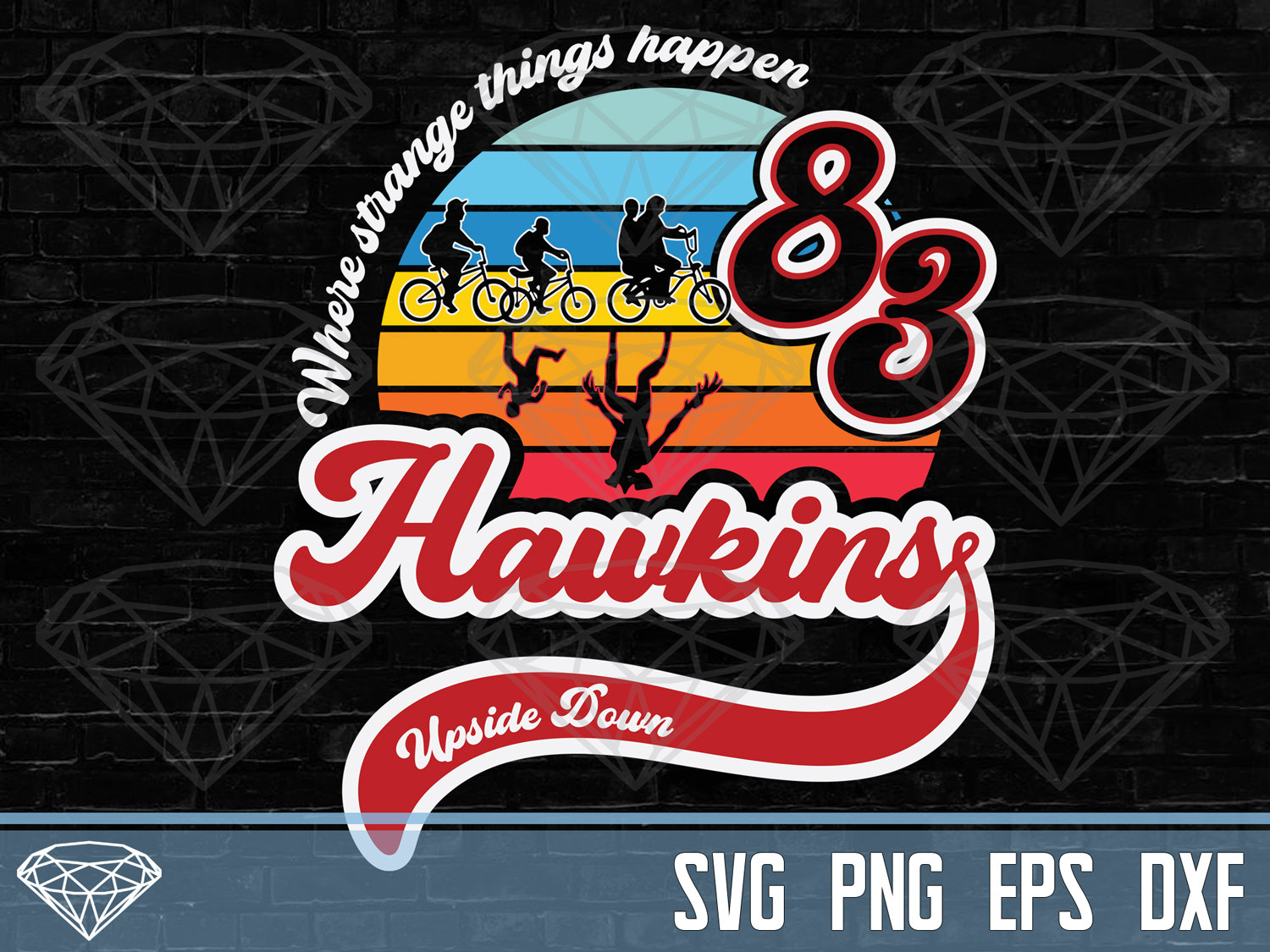 Stranger Things Svg | Hawkins 1983 Png | Demogorgon Eleven EPS | Vecna ...