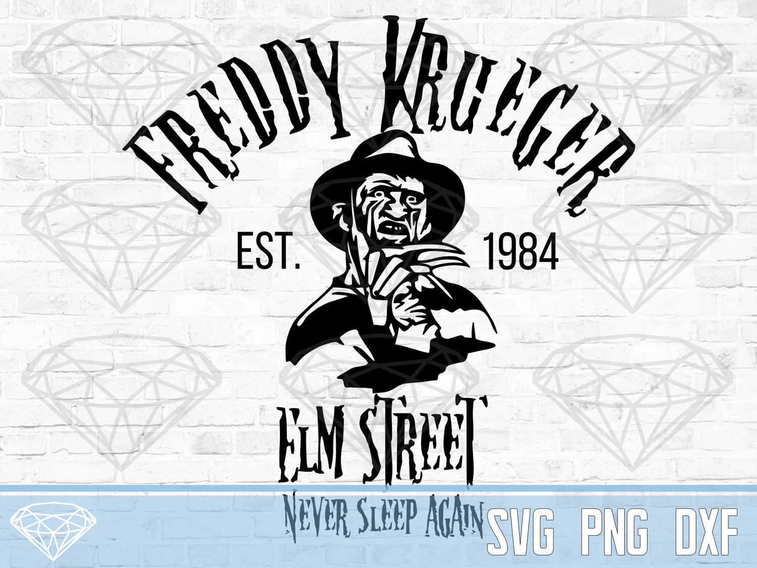 Freddy Krueger Svg | Nightmare on Elm Street Png | Horror Glove Never ...