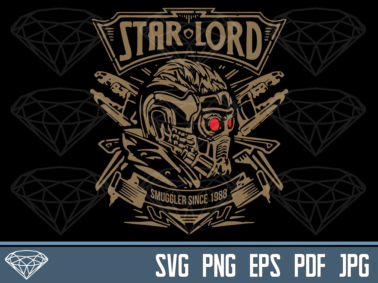 Star Lord Svg | Starlord Png | Guardians of the Galaxy Eps | Sci-fi Dxf ...
