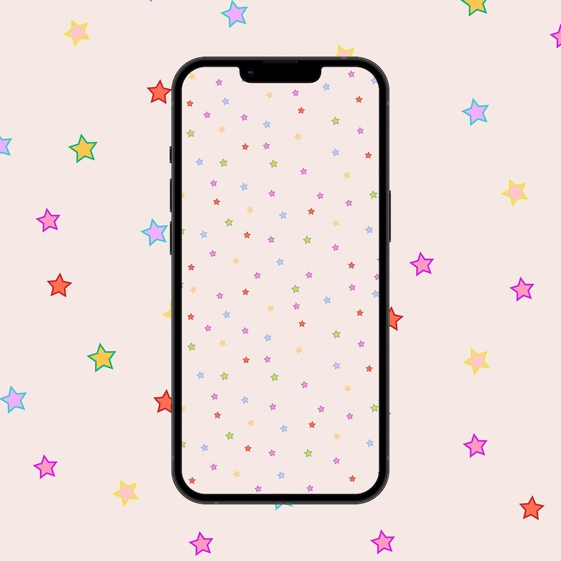 Wallpaper Green With Stars - Etsy