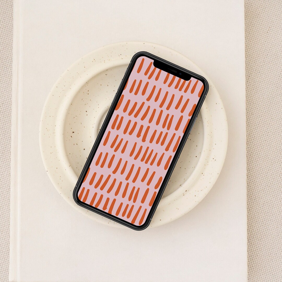 Pink Organic Lines iPhone Wallpaper, Joyful Abstract Phone Wallpaper ...