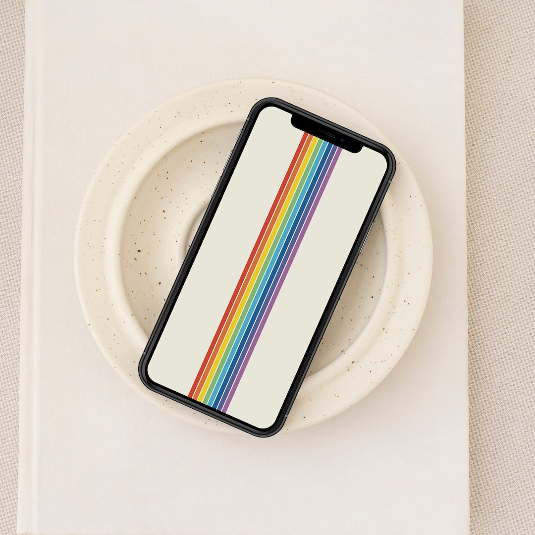 Rainbow Phone Wallpaper, Rainbow Pride iPhone Background, Colorful ...