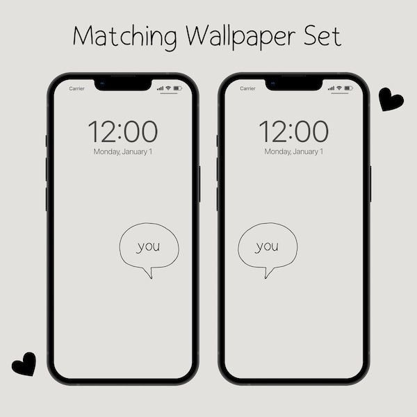 Couples Matching Wallpaper - Etsy