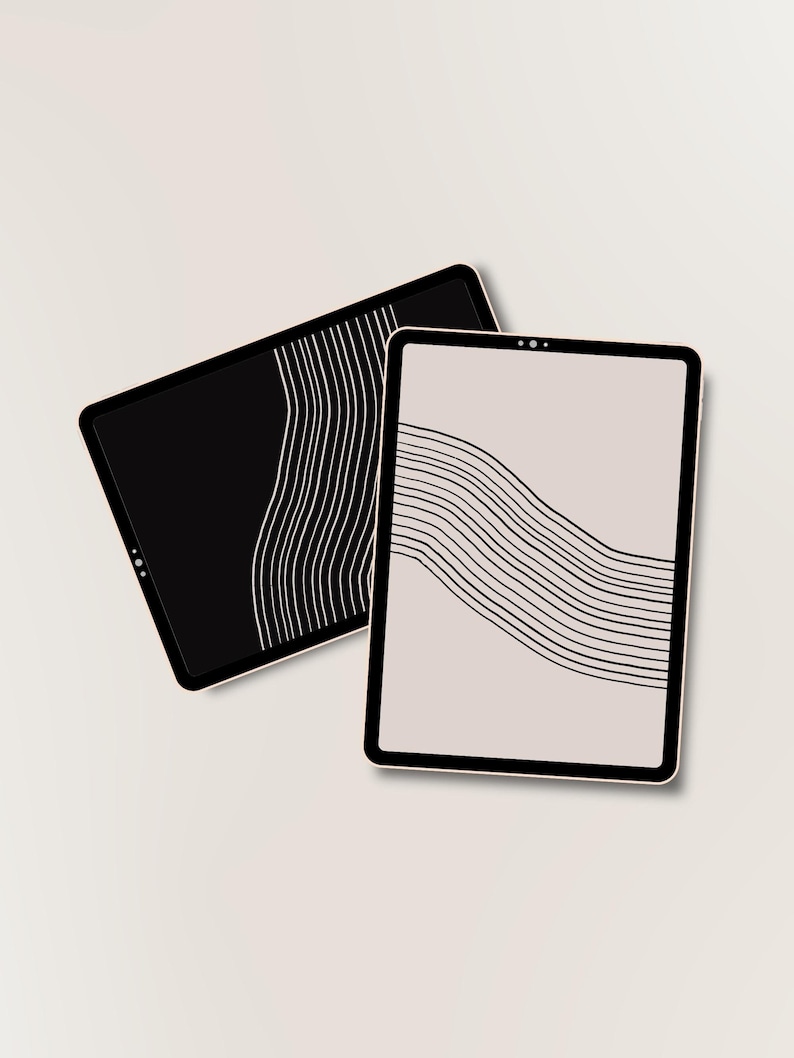 Black Aesthetic iPad Wallpaper, Neutral Beige Tablet Lock Screen, Beige ...