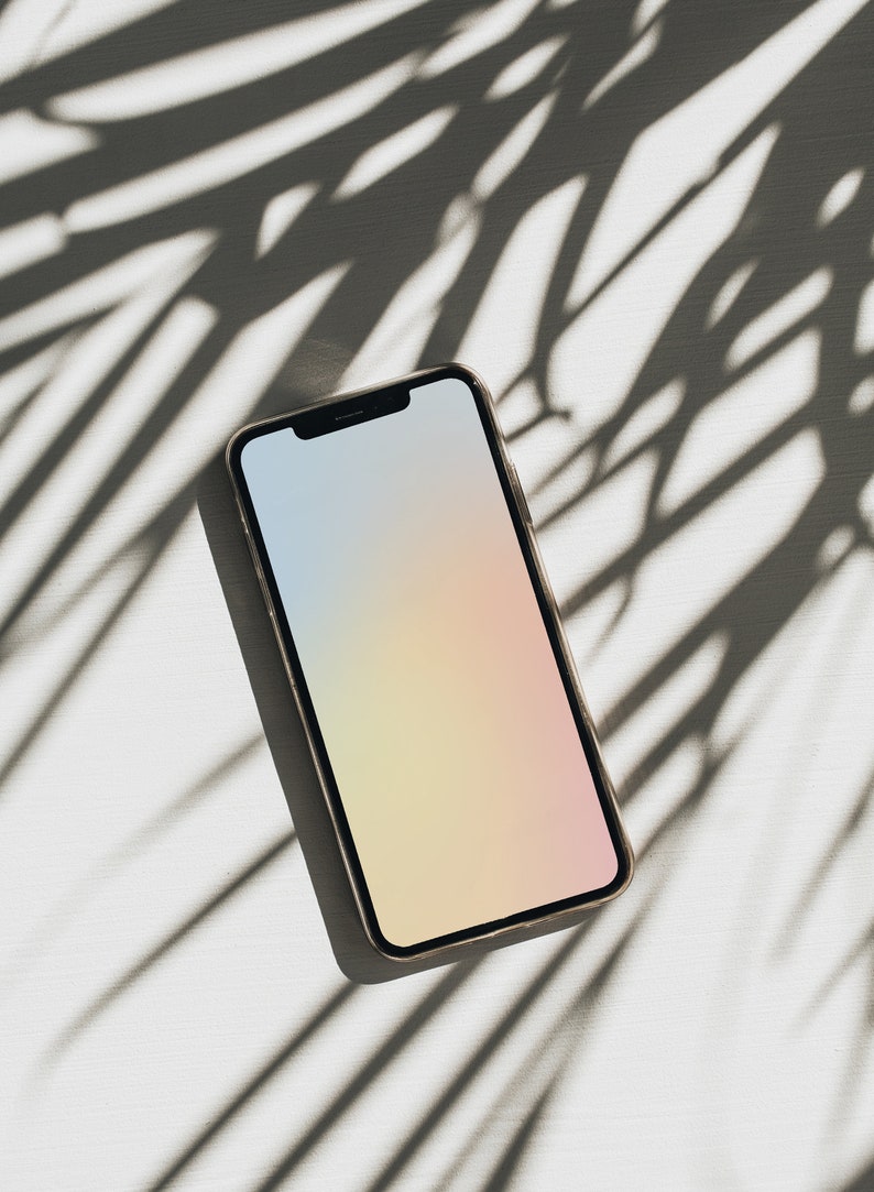 Sunset Gradient Stylish Phone Wallpaper Aesthetic Aura Iphone - Etsy
