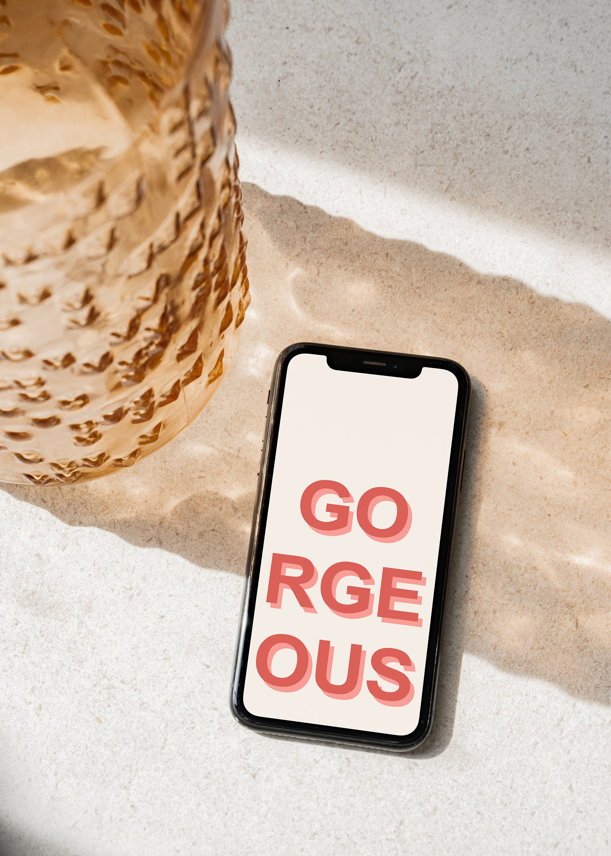 Gorgeous - Positive Affirmations iPhone Wallpaper, Feminine ...