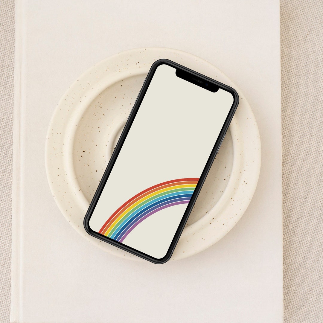 Rainbow Phone Wallpaper, Rainbow Pride iPhone Background, Stylish ...
