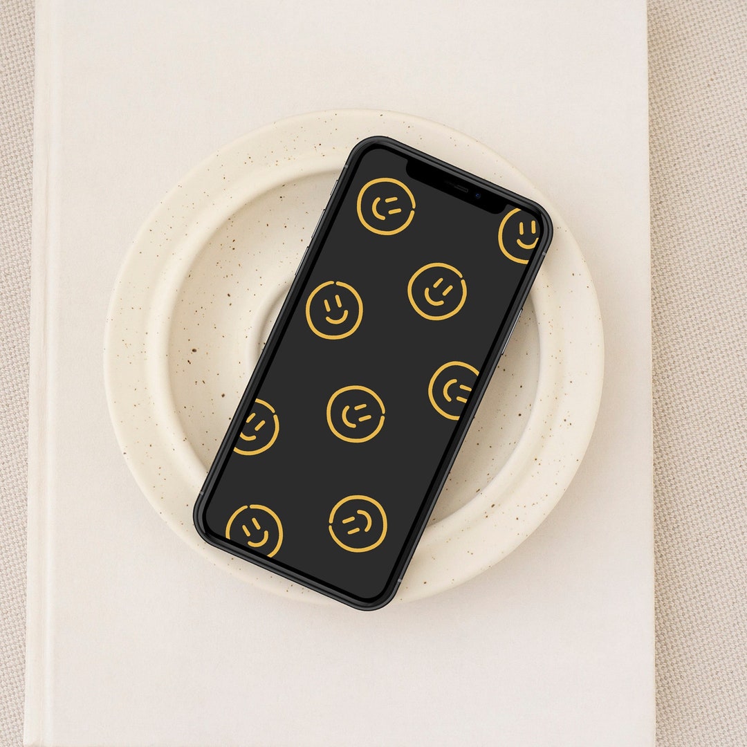 Yellow Smiley Phone Wallpaper, Fume Yellow Smiling Faces iPhone ...