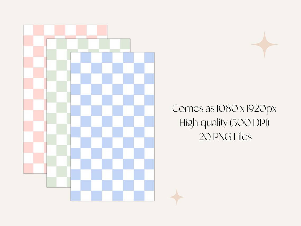 20 Pastel Checkered Instagram Highlight Covers, Minimal Checked IG ...