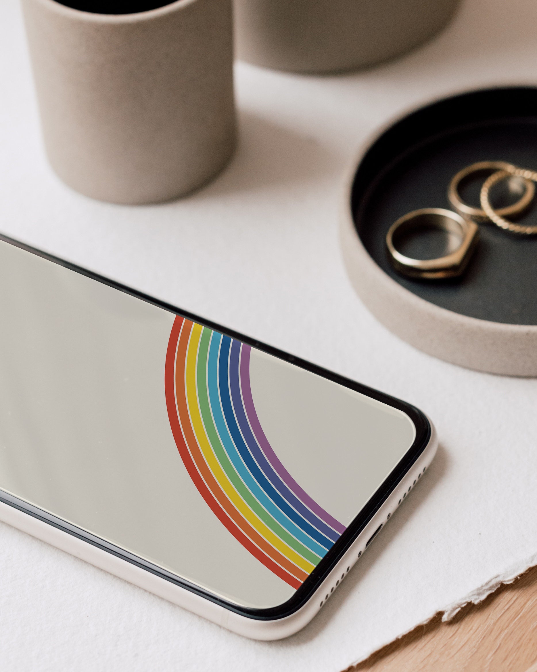 Rainbow Phone Wallpaper, Rainbow Pride iPhone Background, Stylish ...