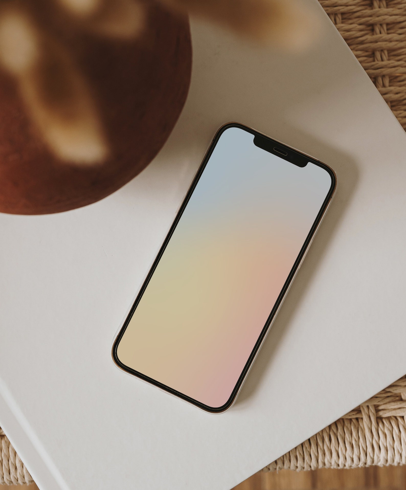 Sunset Gradient Stylish Phone Wallpaper Aesthetic Aura Iphone - Etsy