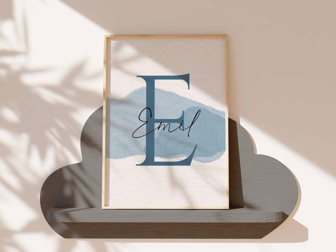 Personalized Name Print | Printable Name Sign | Personalized Initial ...