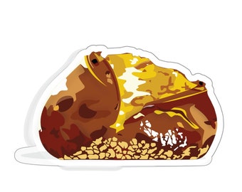 I Loaf You A Lot Vinyl Sticker | Cute Bread Sticker | Bread Sticker ...