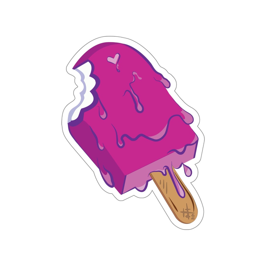 Melting Popsicle Sticker - Etsy