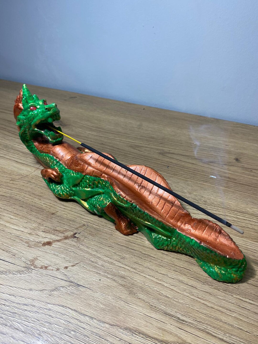 Handmade Dragon İncense Holder, Handcrafted Dragon Incense Boat, Home ...