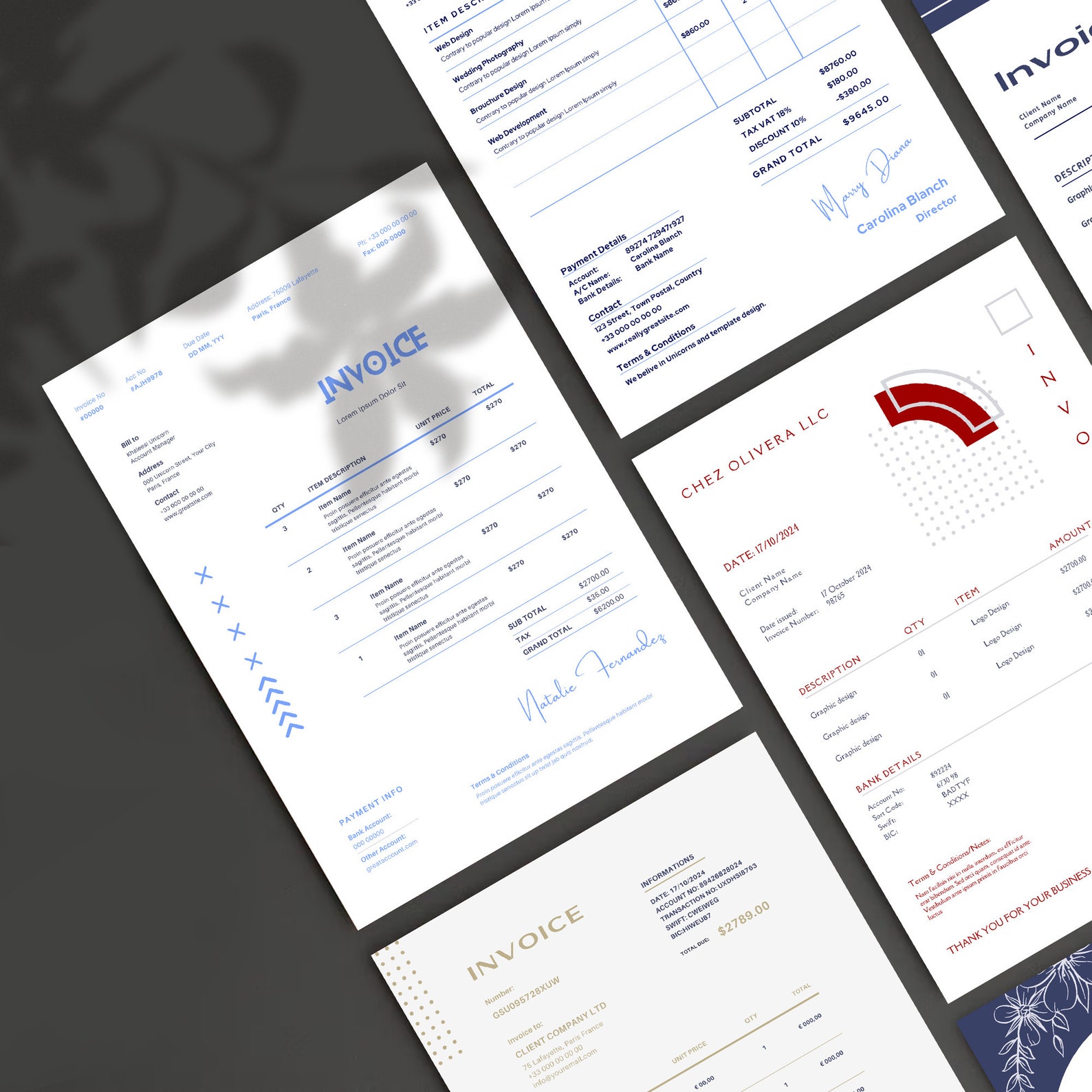 Small Business Invoice Template, Canva Editable Printable Invoice ...