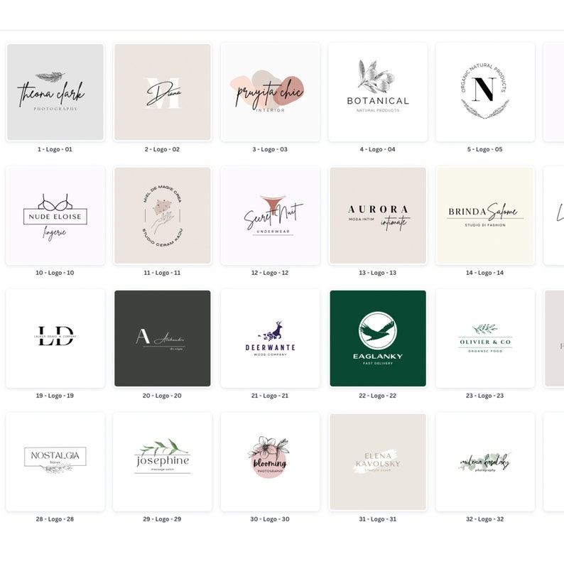 Logo Template Canva, Business Logo Design Custom Template, Logo ...
