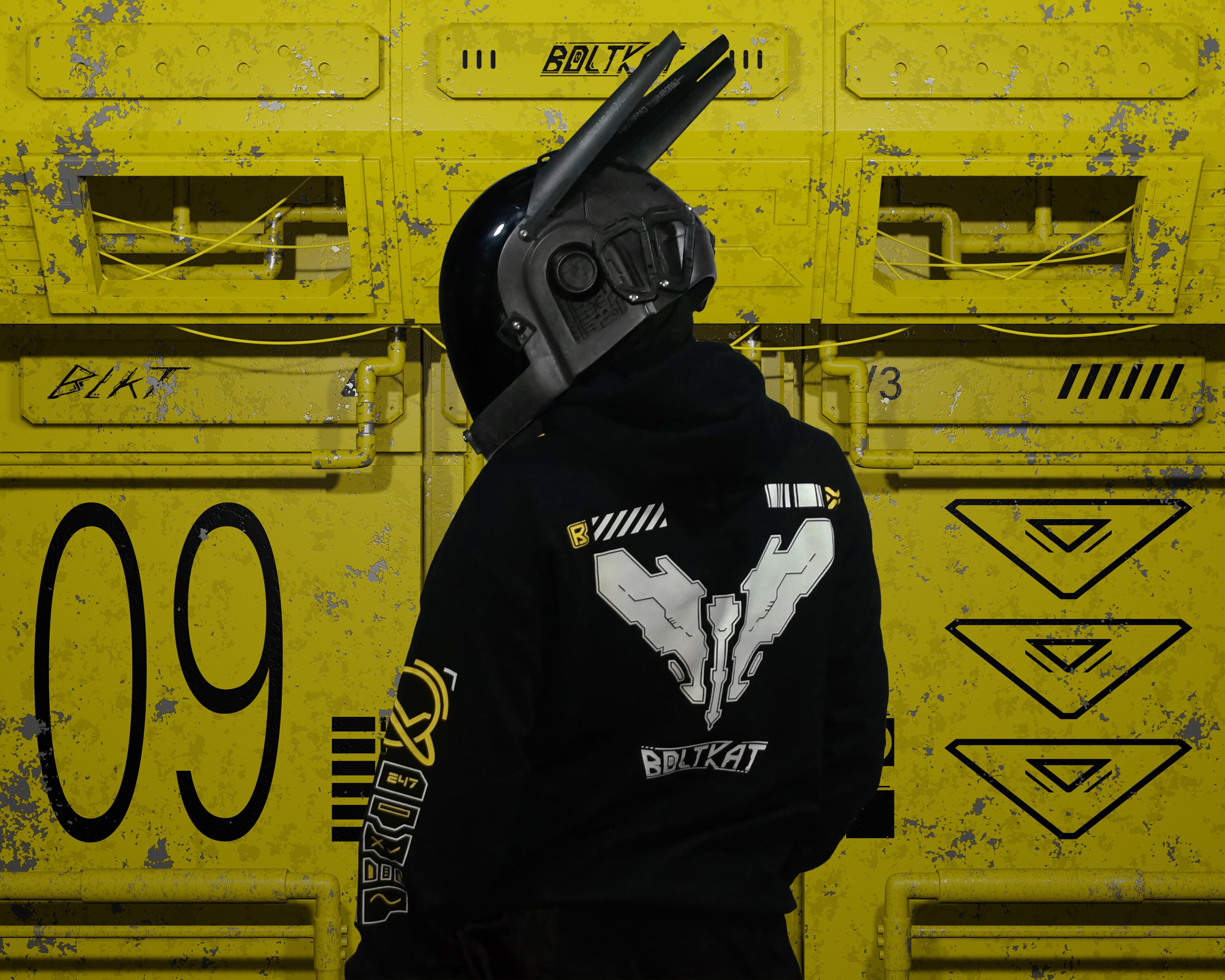 WINGS Techwear Red Yellow Hoodie, Futuristic Darkwear - Etsy