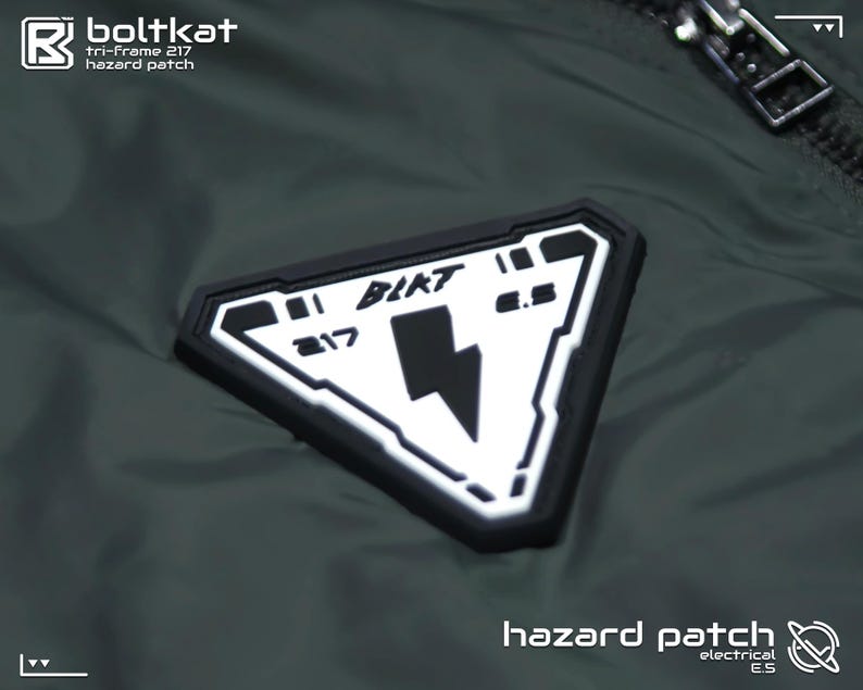 Darkwear Electric Hazard Patch - Etsy