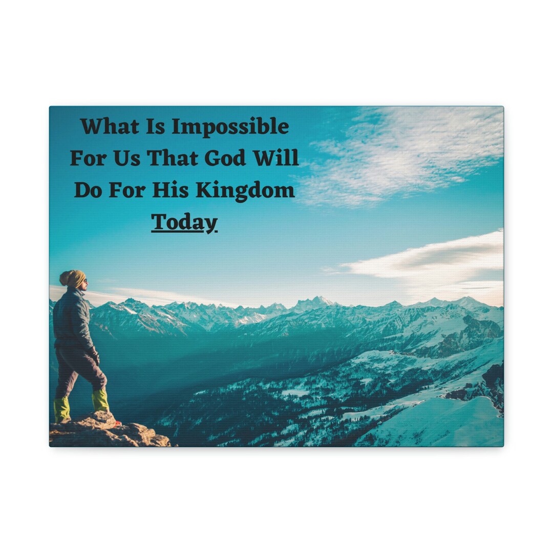 God of the Impossible Wall Art Inspirational Motivational - Etsy