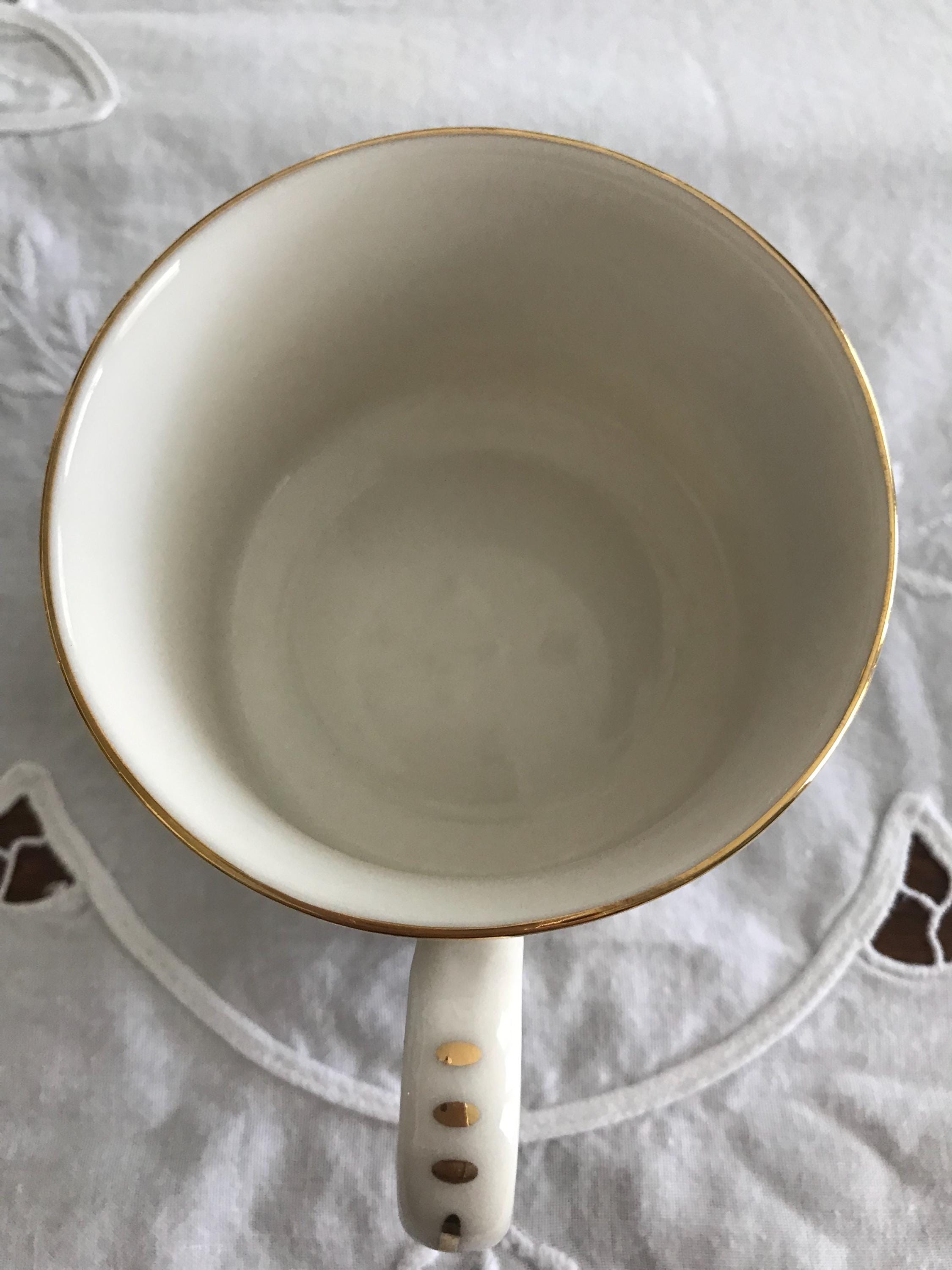Vintage Grace's Teaware Black Peony and Gold Teacup and Saucer - Etsy