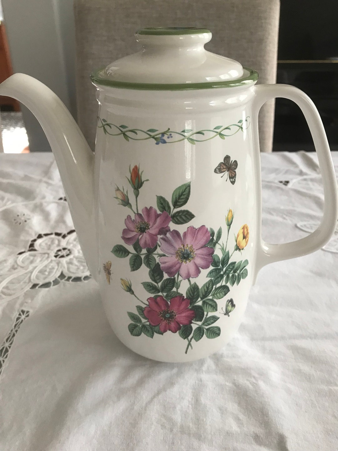 Vintage Studio Nova Garden Bloom Coffee Pot - Etsy