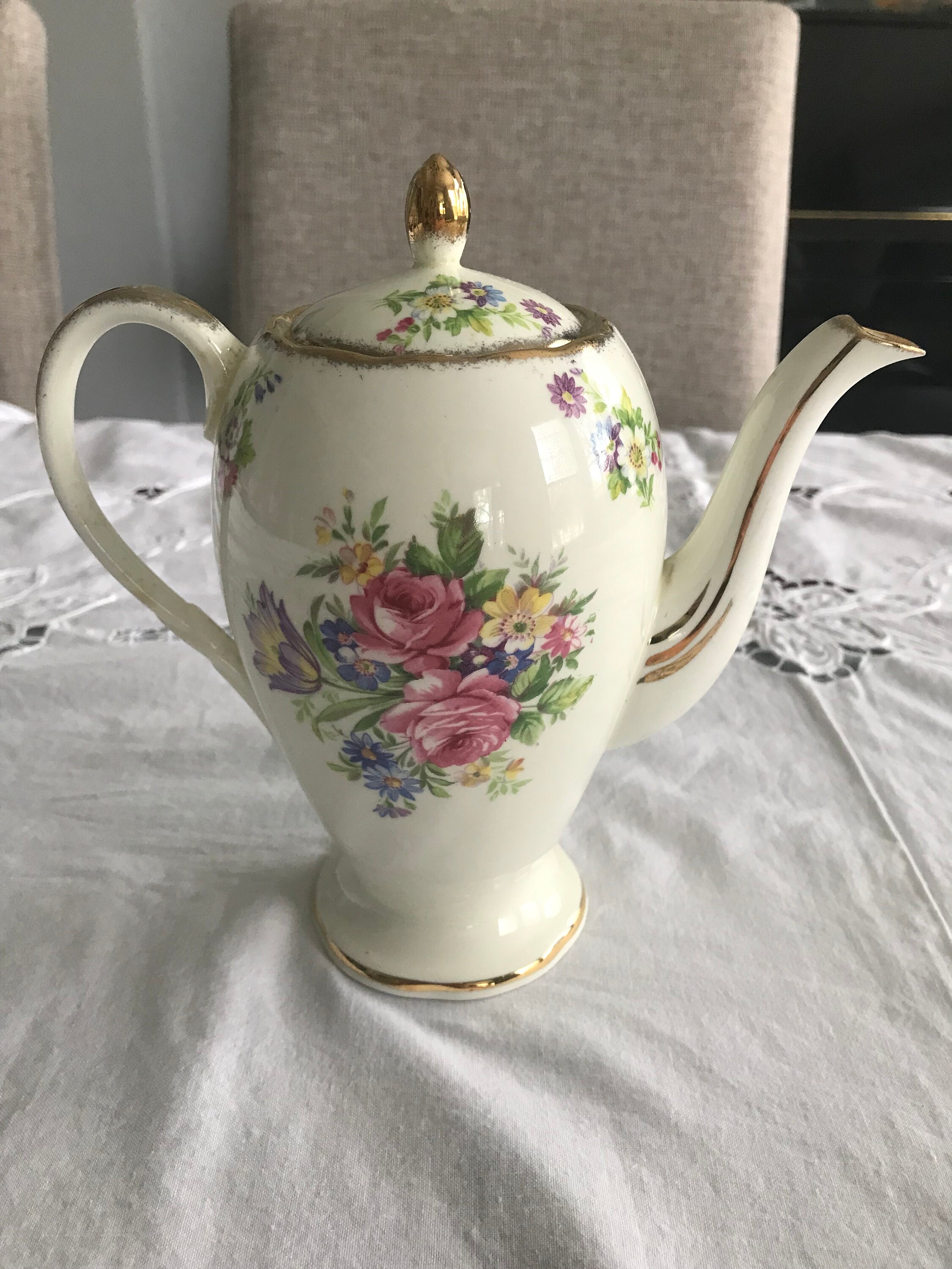 Vintage Foley Tulip Floral Teapot With Lid , E Brain and Co Ltd ...