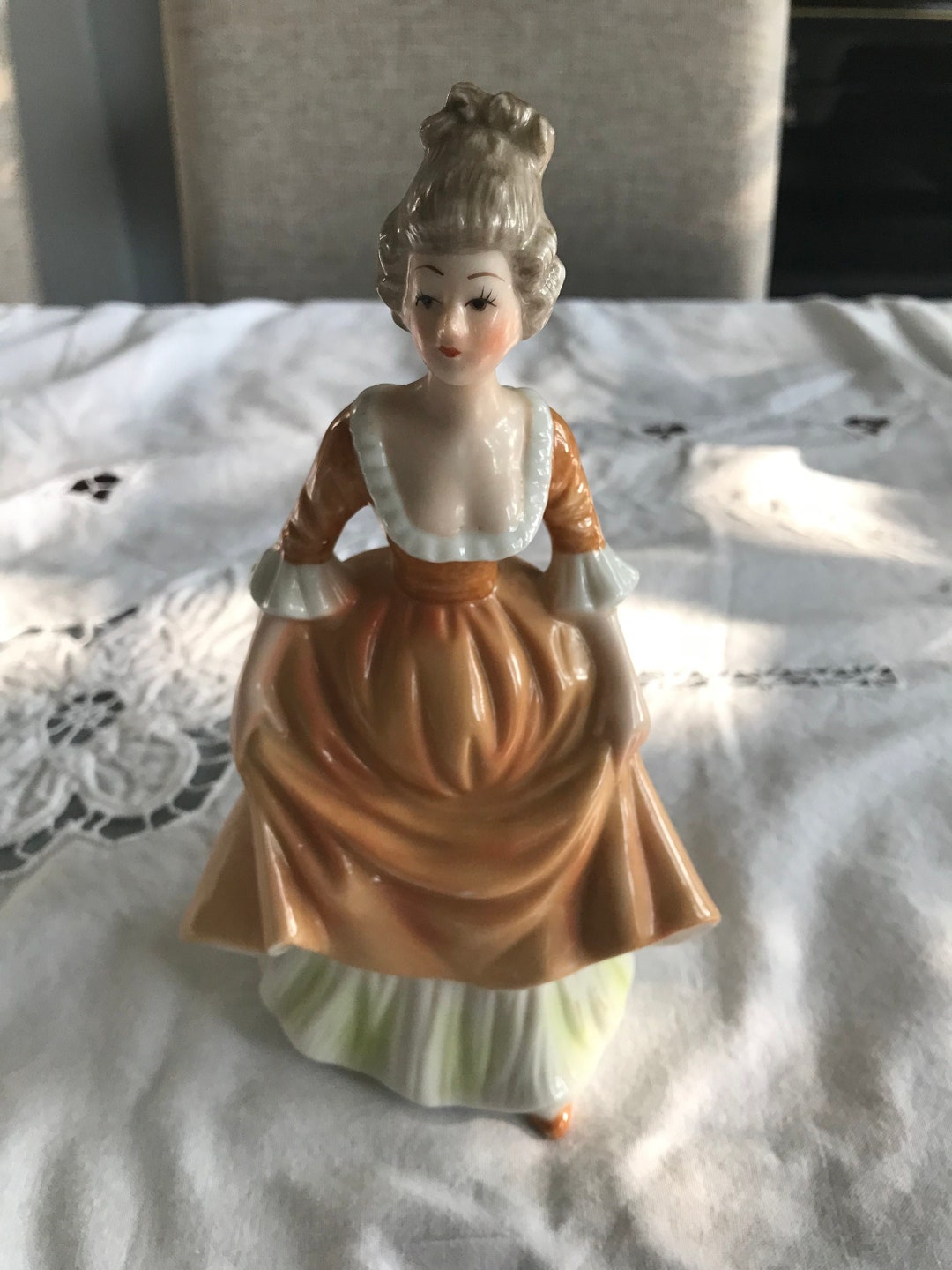 Vintage Porcelain Lady Figurine , Alfretto of London - Etsy