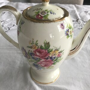 Vintage Foley Tulip Floral Teapot With Lid , E Brain and Co Ltd ...