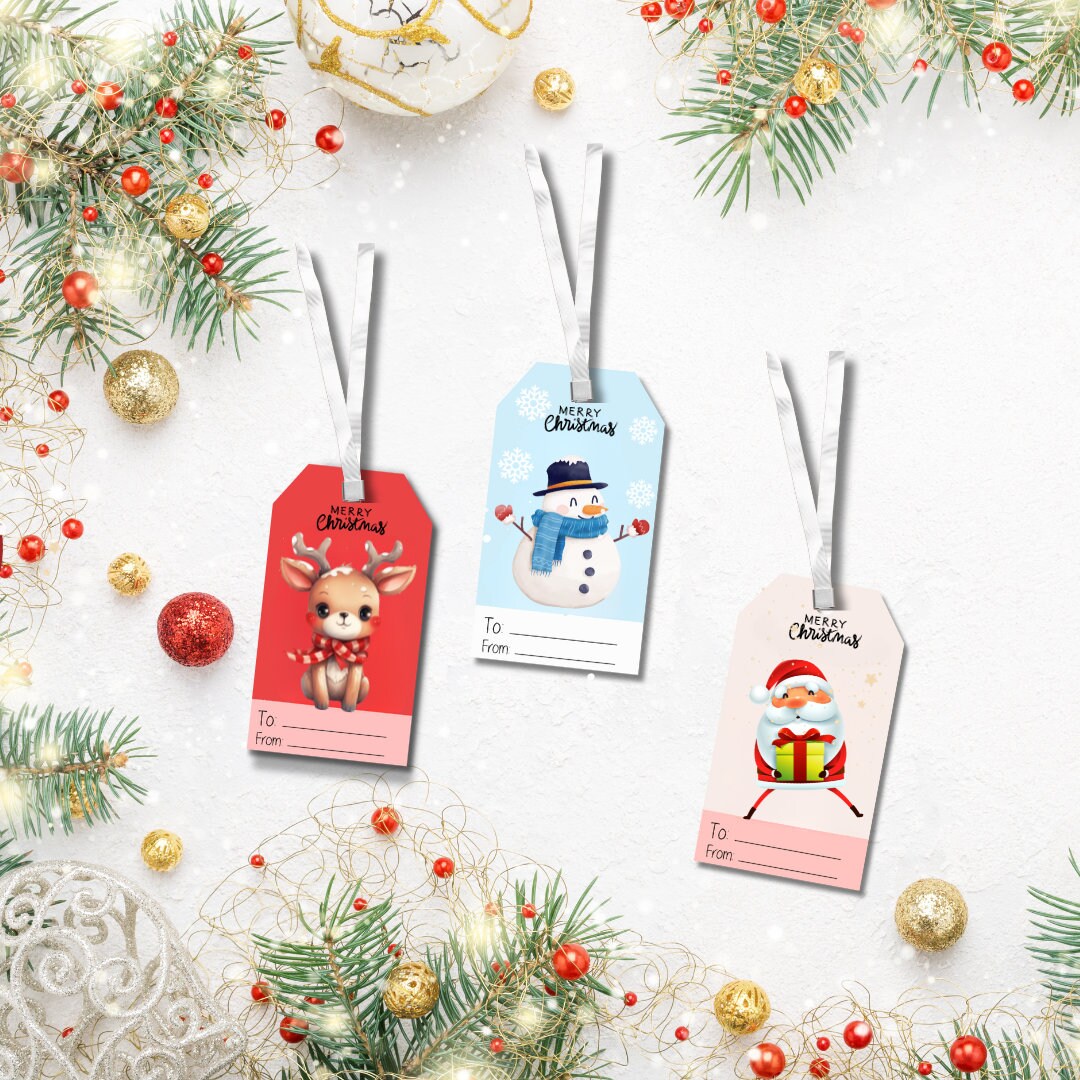 Printable Favor Tags Christmas Gifts Holiday Time Family Party Cookies ...