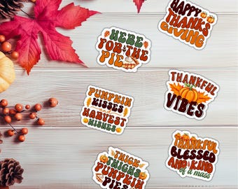 Thanksgiving Fall Printable PNG SVG Stickers - Etsy