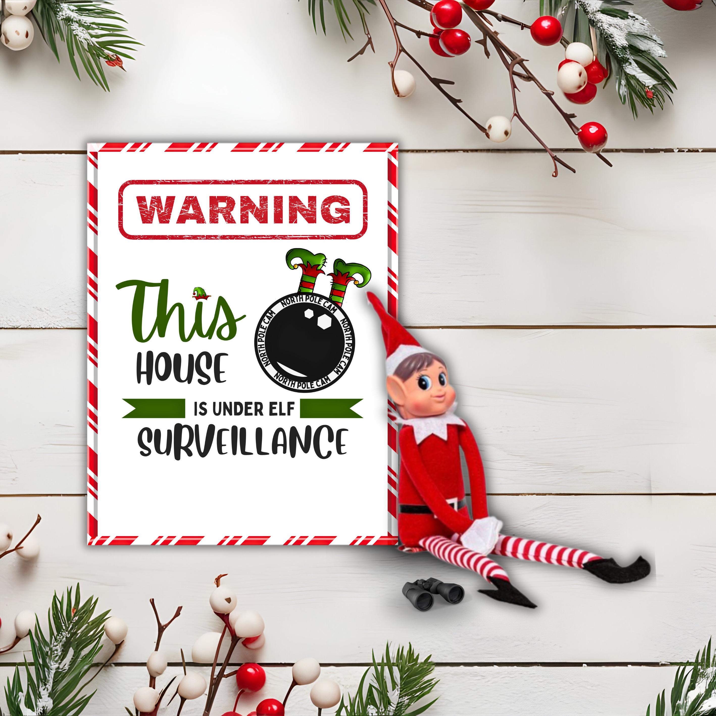 Elf Home Surveillance Kit Printable Elf Camera Cards Elf Creative Props ...