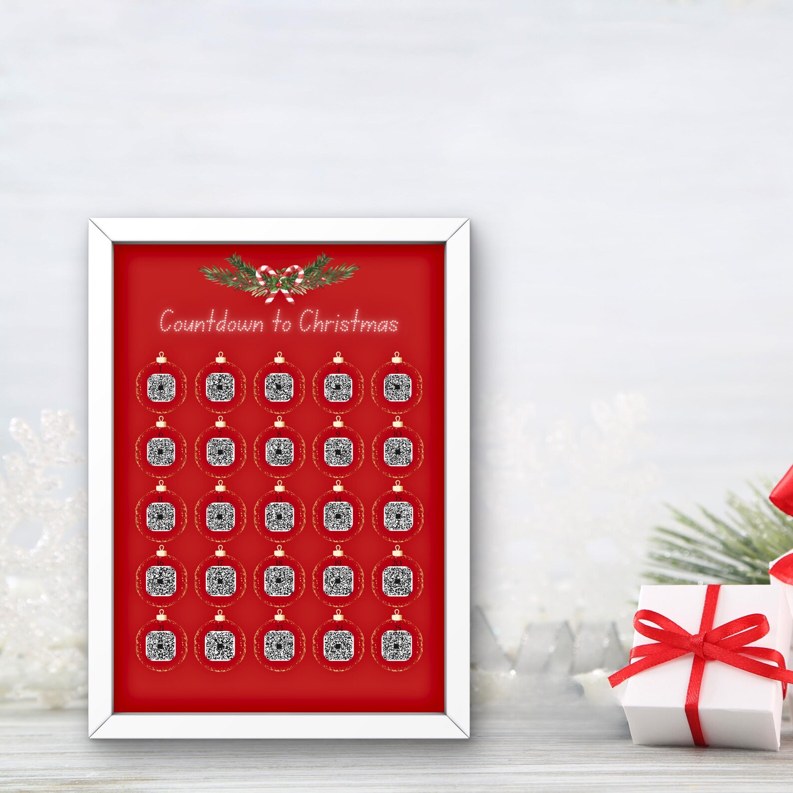 Printable Advent Calendar Playlist DIY Holiday Music Countdown ...
