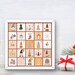 Advent Calendar Printable Cards Boho Style - Pdf, PNG, SVG DIY ...