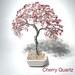 Cherry Quartz Gemstone Tree, Sakura Crystal Tree, Tree of Life, Lucky ...