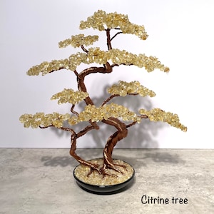 Large Citrine Crystal Tree: Abundance Tree of Life, Feng Shui Decor - Etsy