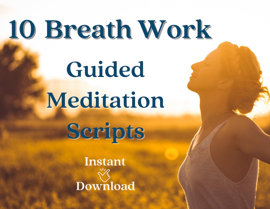 Breath Work Scripts, Meditation, Mindful Breathing, Relaxation, Meditation Gift, Inhale Exhale ...