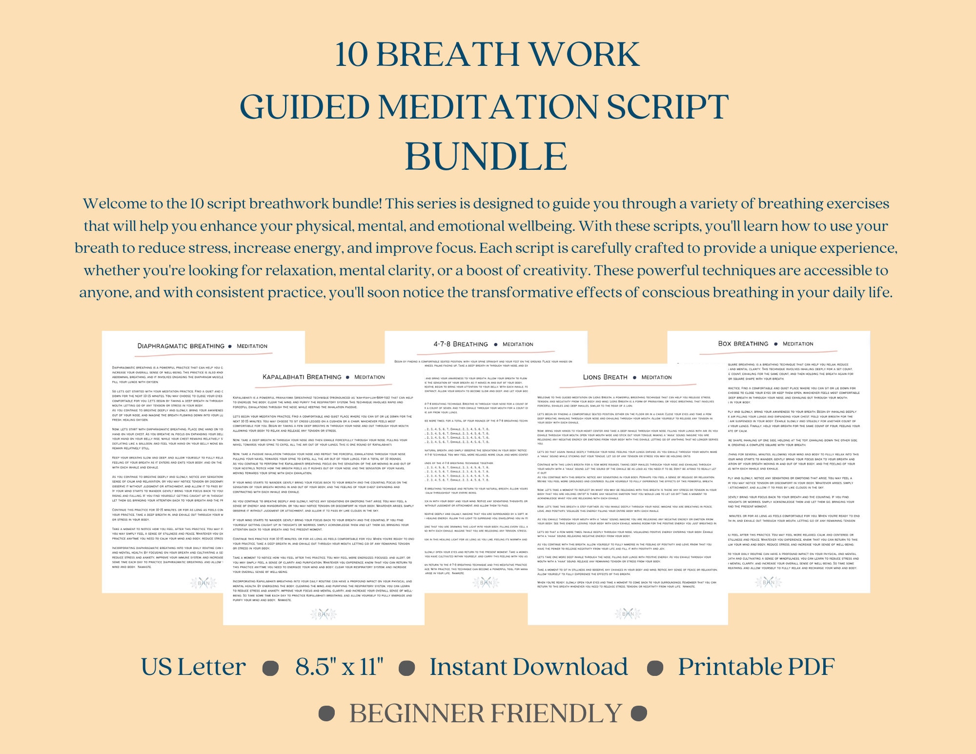 Breath Work Scripts, Meditation, Mindful Breathing, Relaxation ...