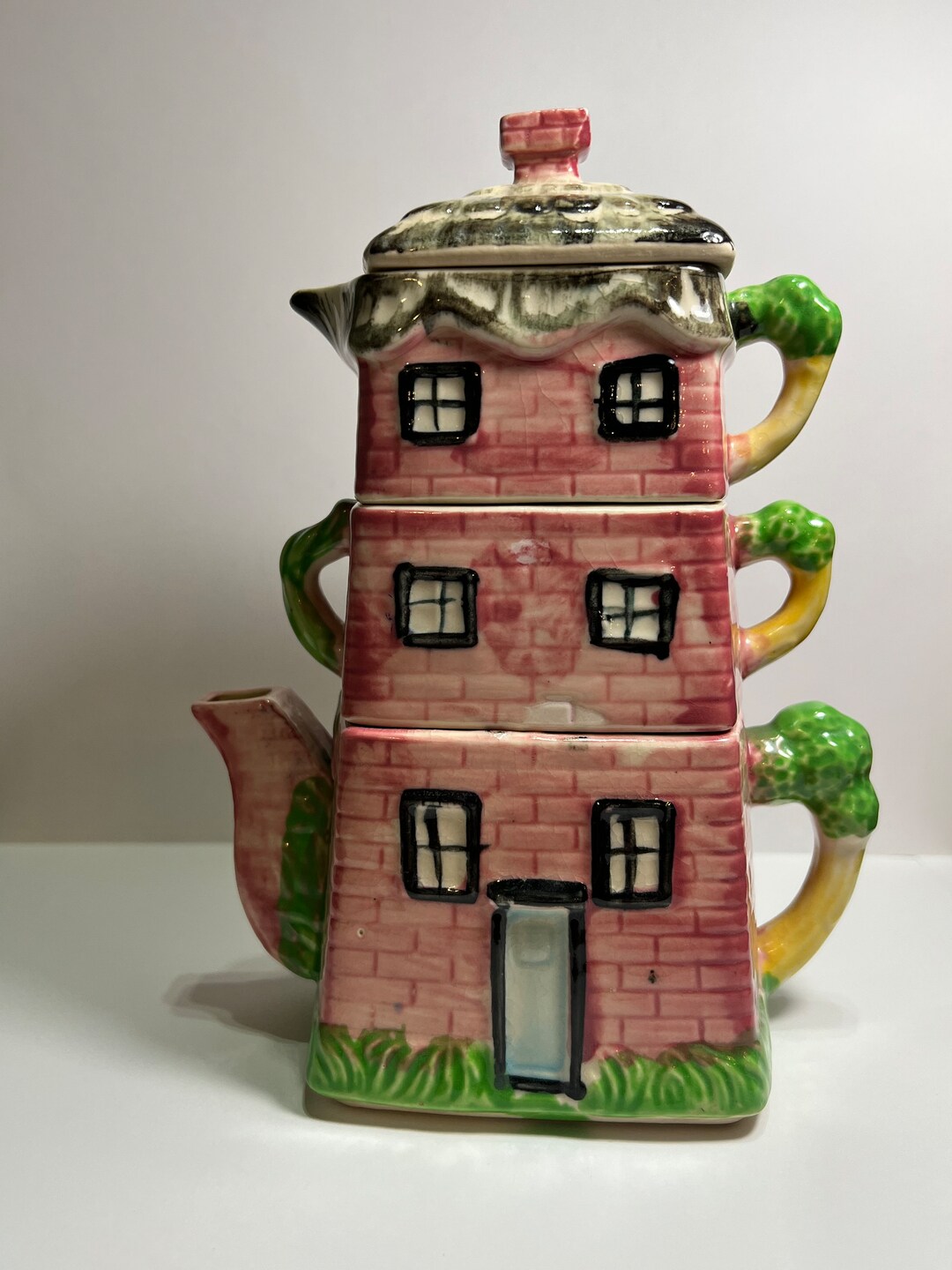 Vintage Stacking Cottage Teapot Made in Japan - Etsy