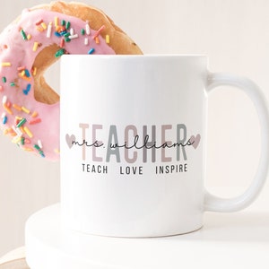 Teacher Appreciation Week Personalized Teacher Mug, Daycare Teacher ...