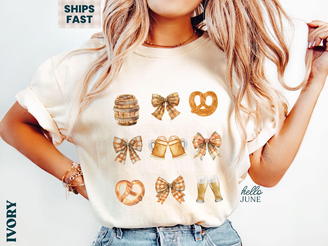 Oktoberfest Fall Coquette Shirt Cute Drinking Shirt Women Beer Shirt ...