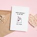 Kawaii My Boo Cute Ghost Birthday Card, Personalized Birthday Card ...