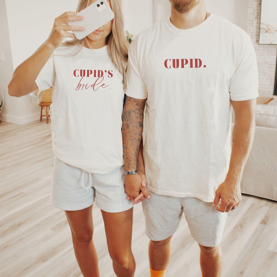 Cupid Shirt Couple Outfit Engaged Shirt Fiance Gifts for Him Mr and Mrs ...