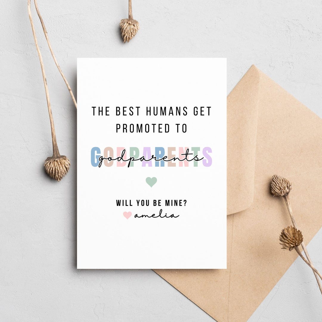 Godparent Proposal Godfather Proposal Asking Godparents Godmother ...