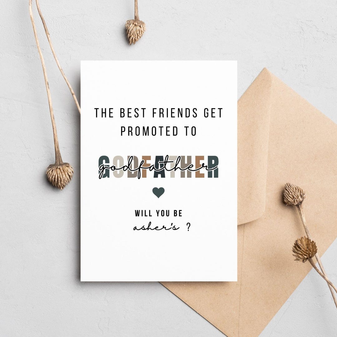 Godparent Proposal Godfather Proposal Asking Godparents Will You Be My ...