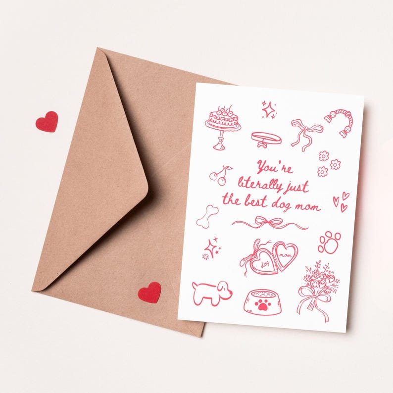 Childless Dog Lady Dog Mothers Day Card Gifts for Mom From Dog Funny ...