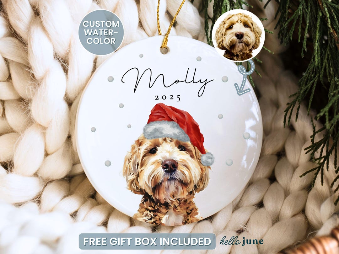Personalized Doodle Ornament Custom Goldendoodle Ornament Golden Doodle ...