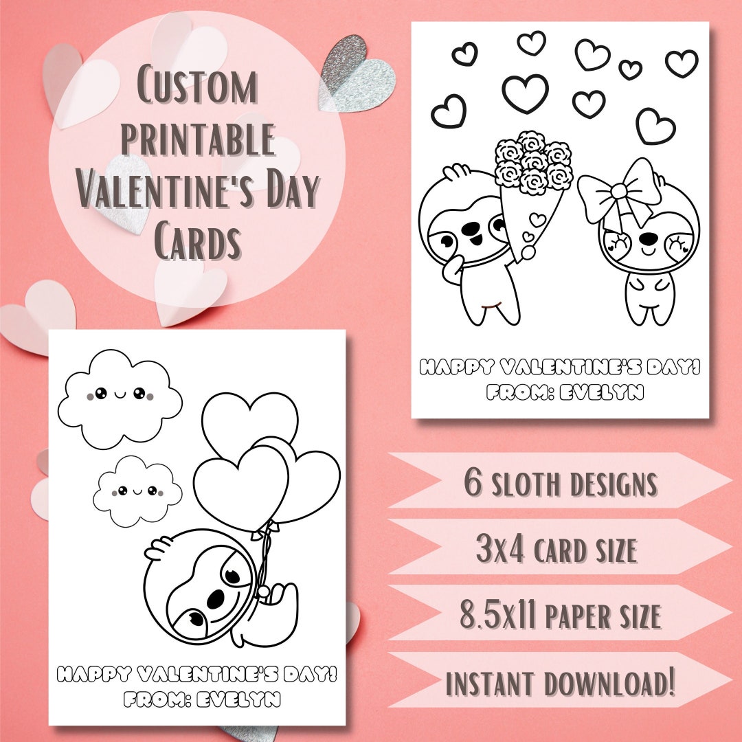 Kids Printable Activity, Coloring Page, Kids Valentines Day Print Out ...