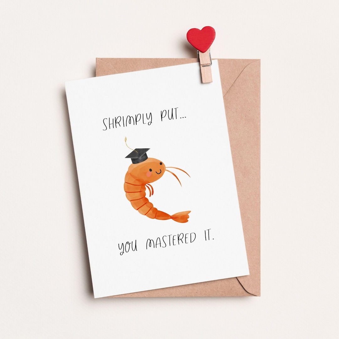 Funny Graduation Card MBA Graduation Gift Masters Graduation Card ...