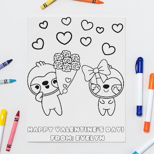 Kids Printable Activity, Coloring Page, Kids Valentines Day Print Out ...